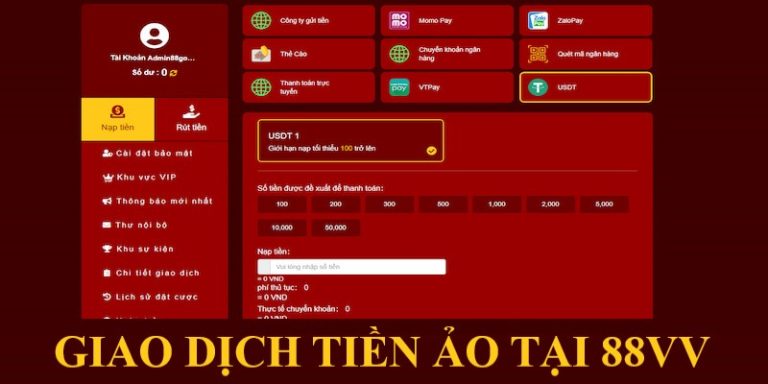 Nạp Tiền 88VV - Chi Tiết Các Bước Thực Hiện Cho Người Mới